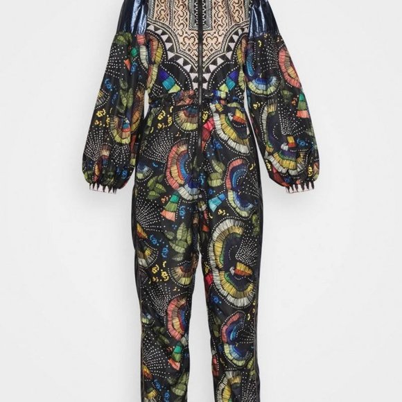 Farm | Pants & Jumpsuits | Farm Rio Borogodo Metallic Jumpsuit | Poshmark